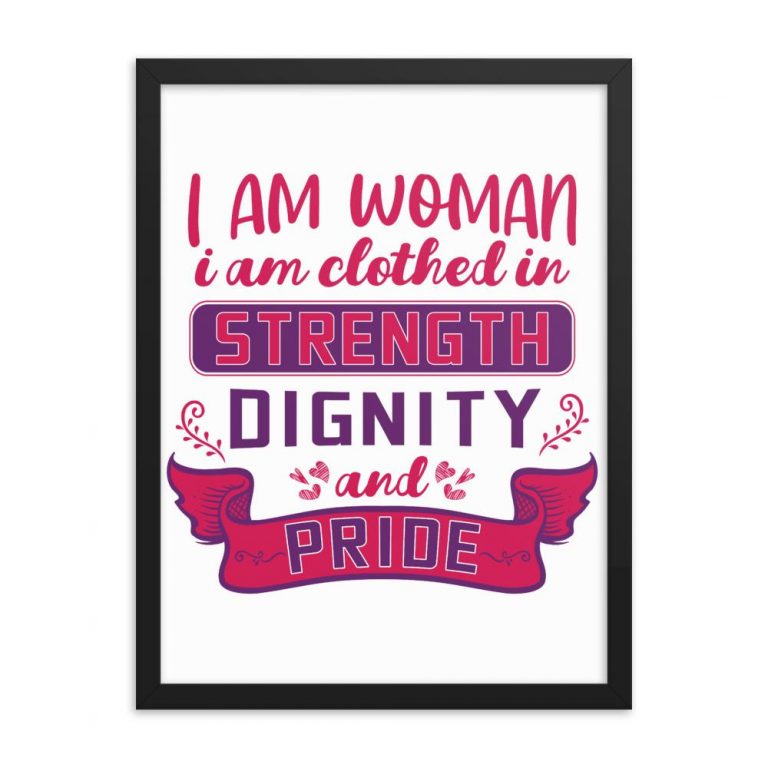 Dignity Framed poster - Detour Empowers
